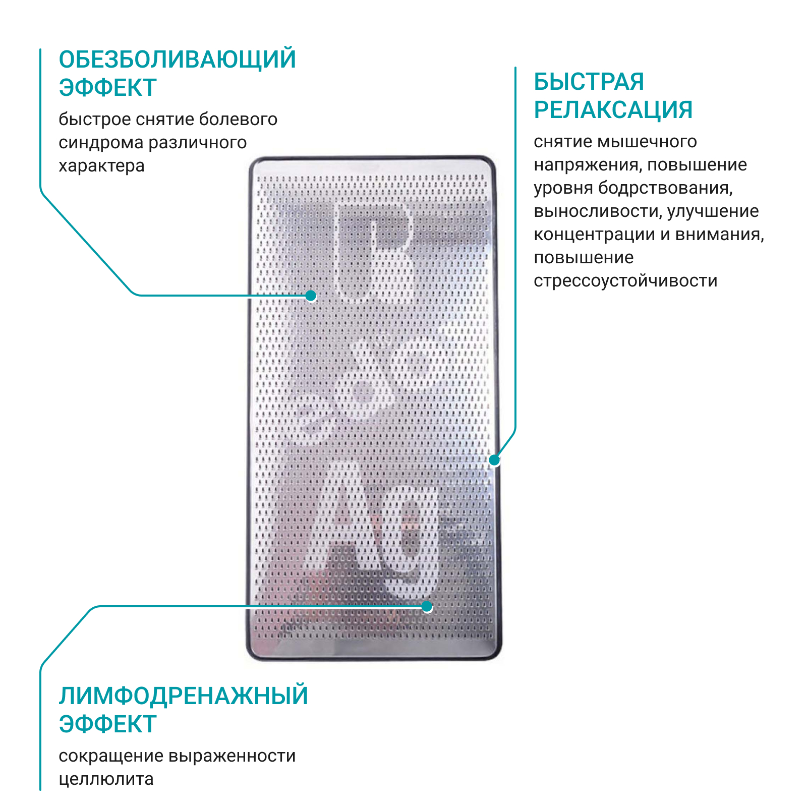 Лежак доктора REDOX «Кристаллиты серебра» 15-25 µA серебряный - купить ...