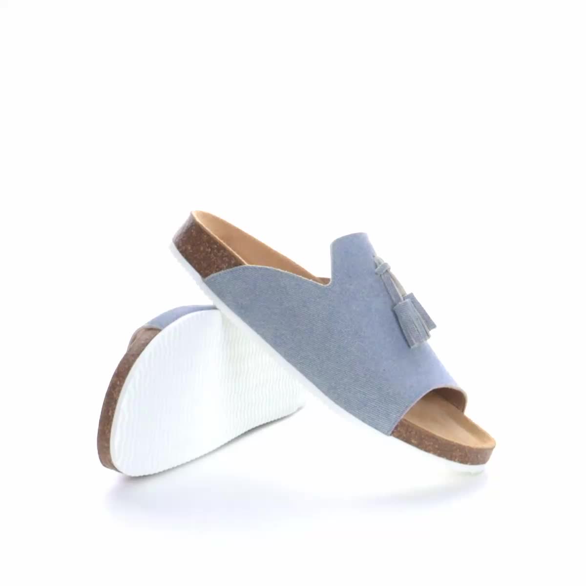 Женские ортопедические пантолеты ORTMANN Bravo с кисточками голубой - купить в Москве в интернет ...